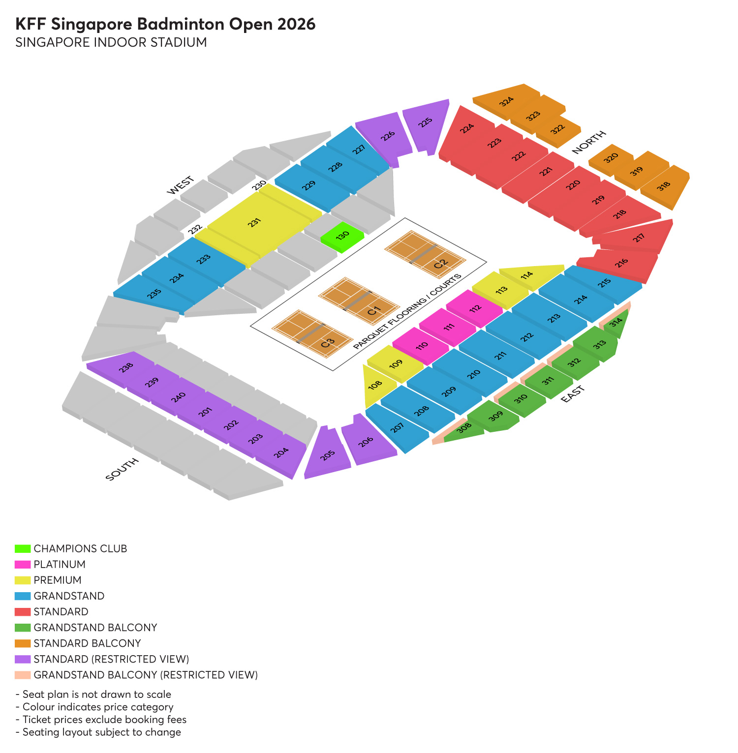 Tickets: KFF Singapore Badminton Open 2026 @ Singapore Indoor Stadium ...