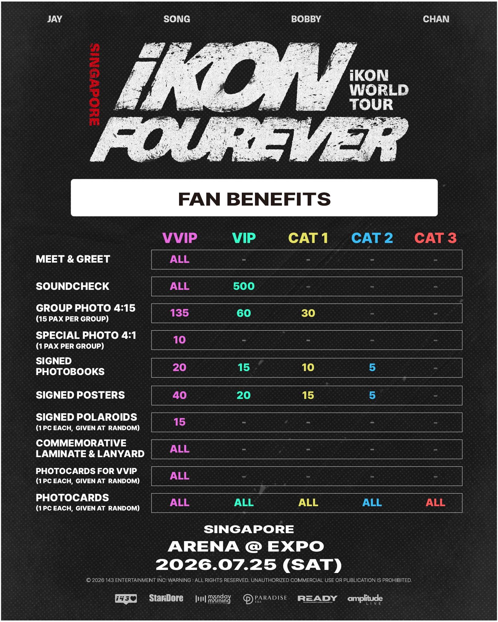 Tickets: iKON FOUREVER WORLD TOUR IN SINGAPORE @ Arena @ EXPO | 25 Jul ...